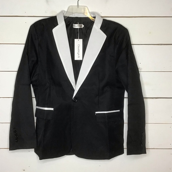 Cloudstyle | Jackets & Coats | New Cloud Style Tuxedo Jacket One Button ...